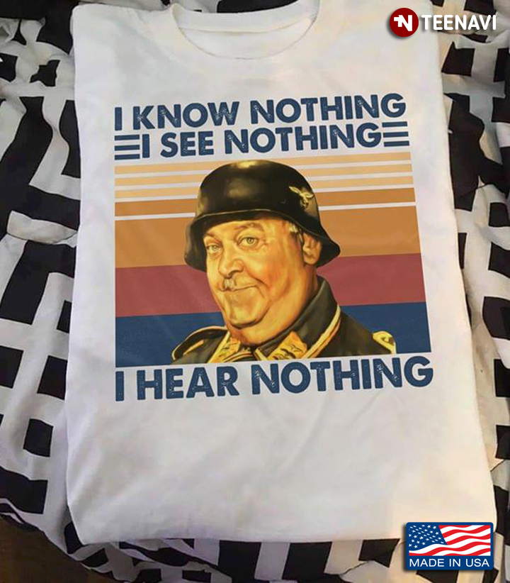 Hogan's Heroes Sergeant Hans Schultz I Know Nothing I See Nothing I ...